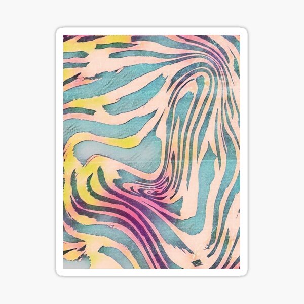 "Zebra Haze" Sticker for Sale by Kawaii85 | Redbubble