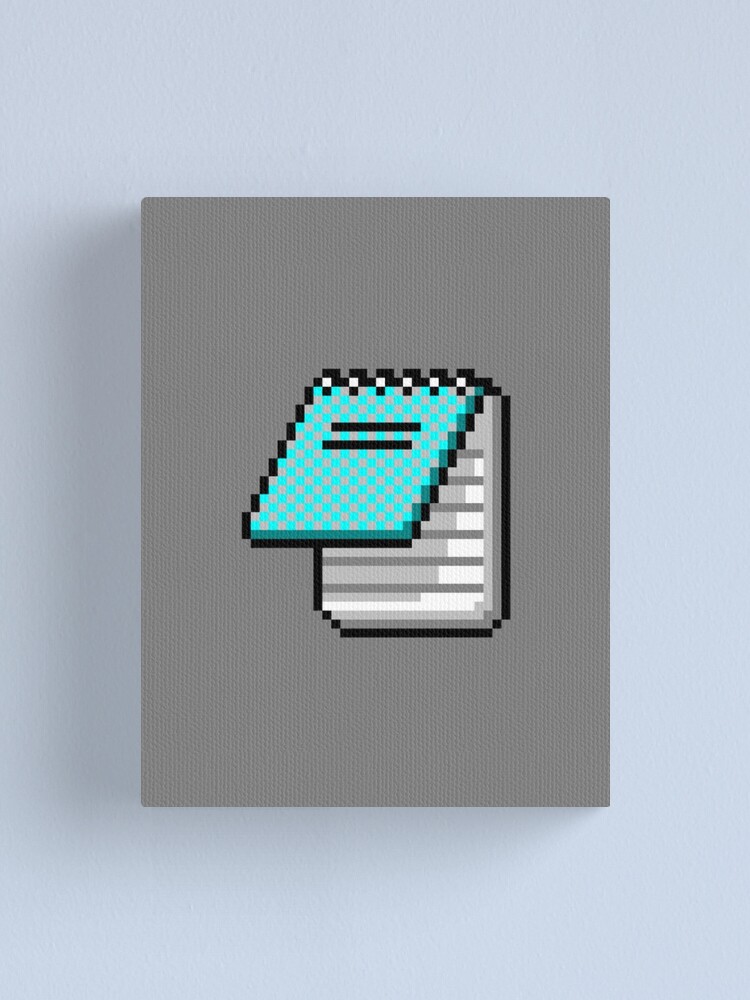 "Windows 95 notepad icon" Canvas Print for Sale by Double-Ghost | Redbubble