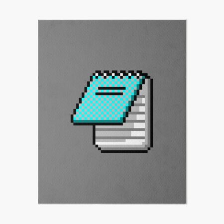 "Windows 95 notepad icon" Art Board Print for Sale by Double-Ghost ...
