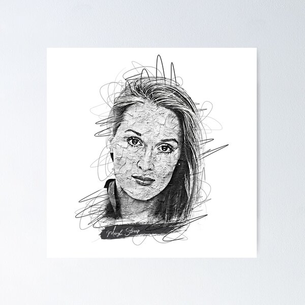 "Meryl Streep Abstract Sketch Art, Meryl Streep Sketch Design, Meryl ...