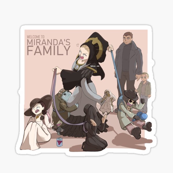 "Welcome to Miranda's Family" Sticker for Sale by NoctusWolf | Redbubble