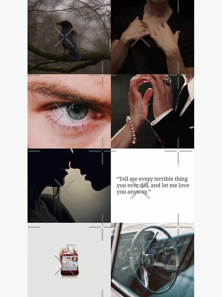 "Delena Aesthetic" Sticker for Sale by aesthtic | Redbubble