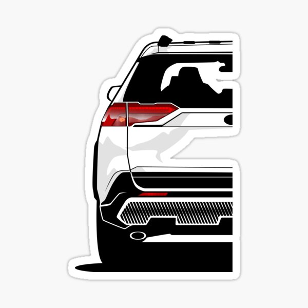 "RAV4" Sticker for Sale by DarkPapper | Redbubble