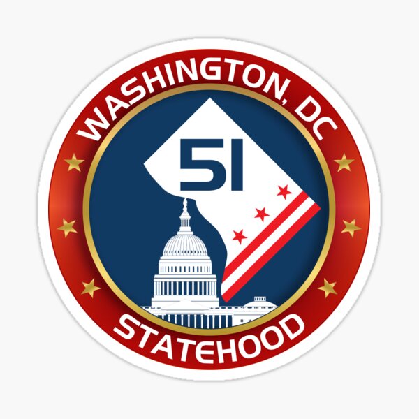 "DC 51st State" Sticker for Sale by CGraphic | Redbubble