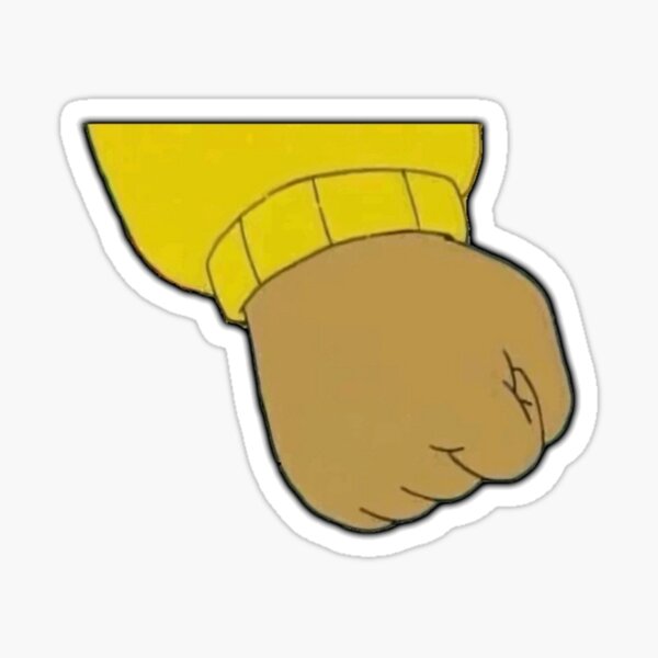 "The Fist" Sticker for Sale by flaminhotcheeto | Redbubble