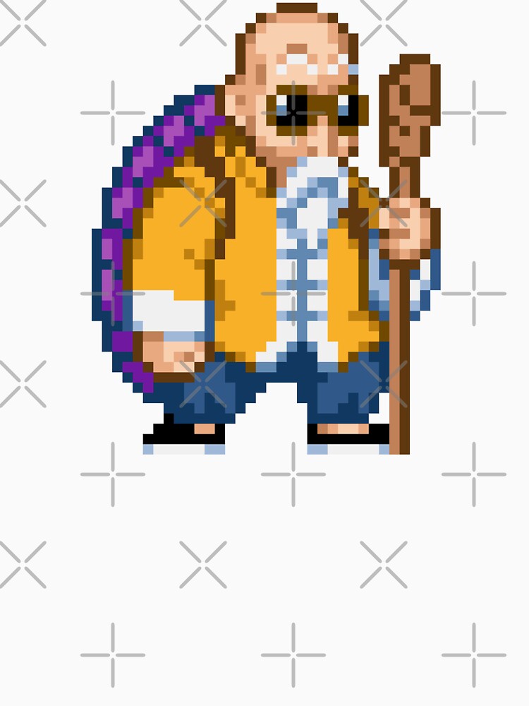 "Master Roshi Sprite" T-shirt for Sale by SpriteGuy95 | Redbubble ...