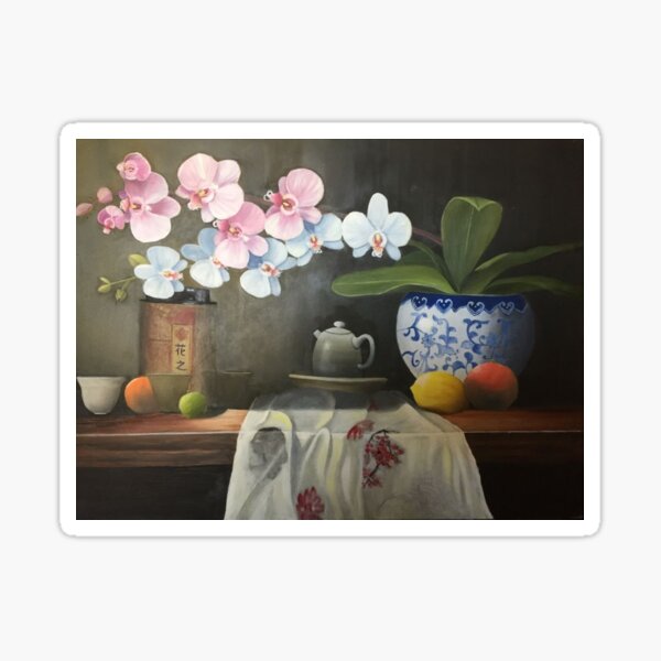 "Oriental" Sticker for Sale by tienhsuart | Redbubble