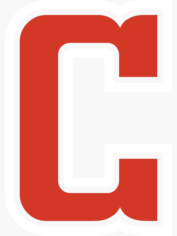 "Letter C, Initial C Varsity style in Red" Sticker for Sale by ...