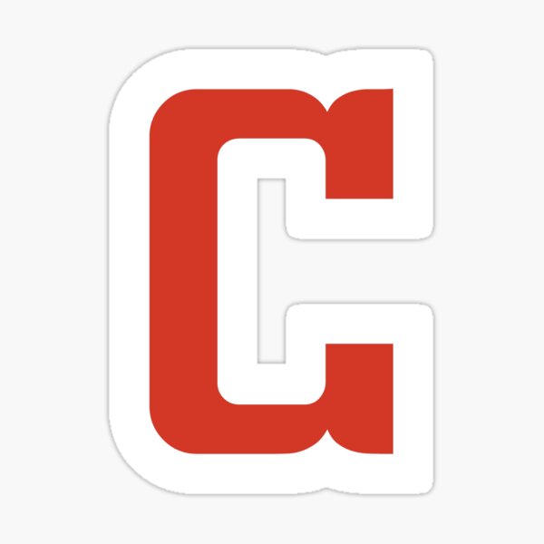 "Letter C, Initial C Varsity style in Red" Sticker for Sale by ...