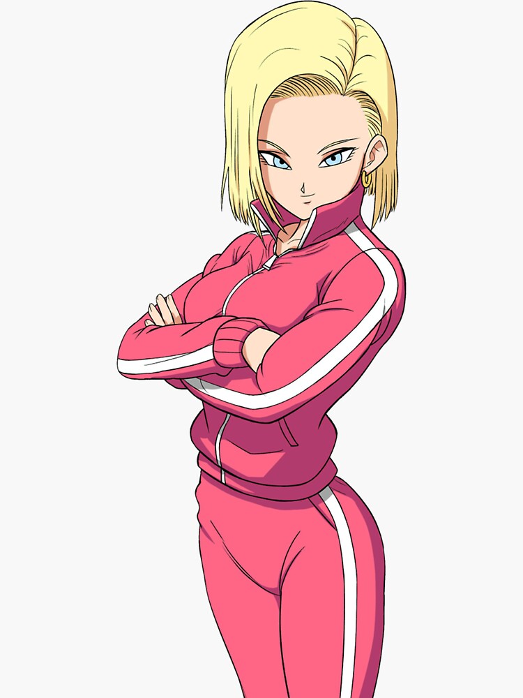 "Android 18" Sticker for Sale by Waifun | Redbubble