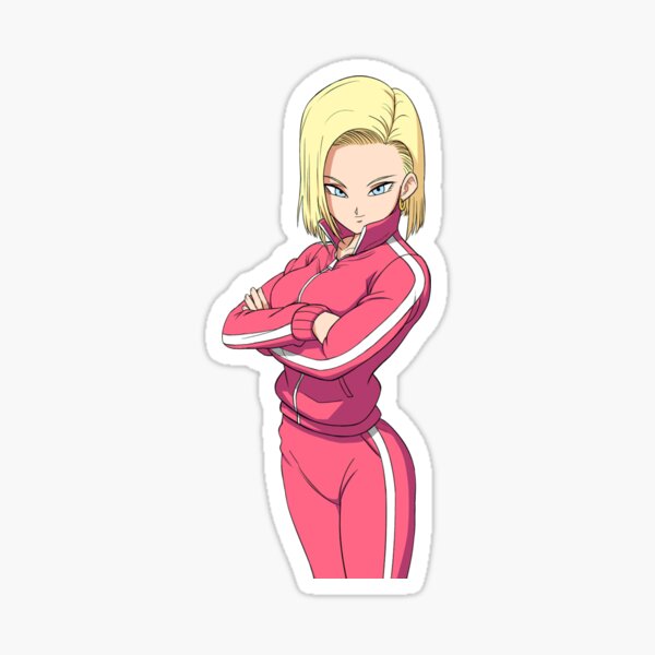 "Android 18" Sticker for Sale by Waifun | Redbubble