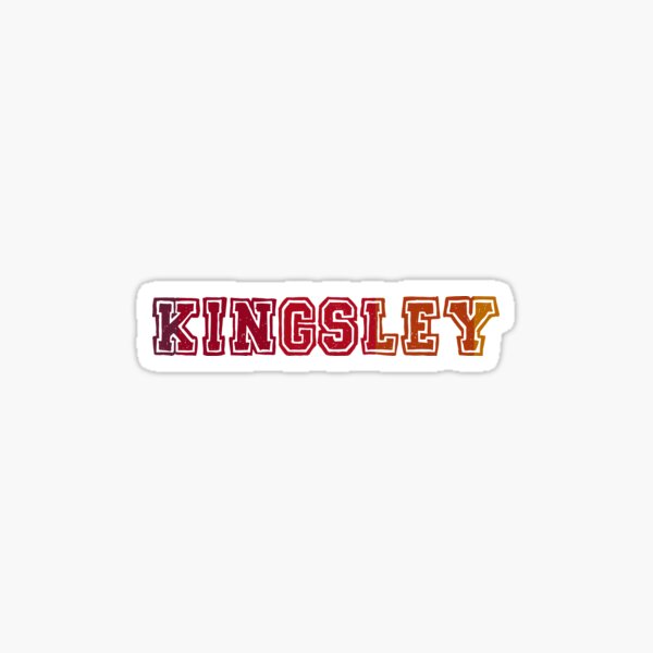 "KINGSLEY" Sticker for Sale by ruviogevio | Redbubble