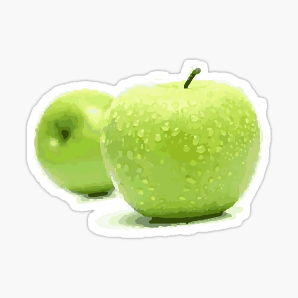 "Apple Fruit design helper" Sticker for Sale by SuperAunActive | Redbubble