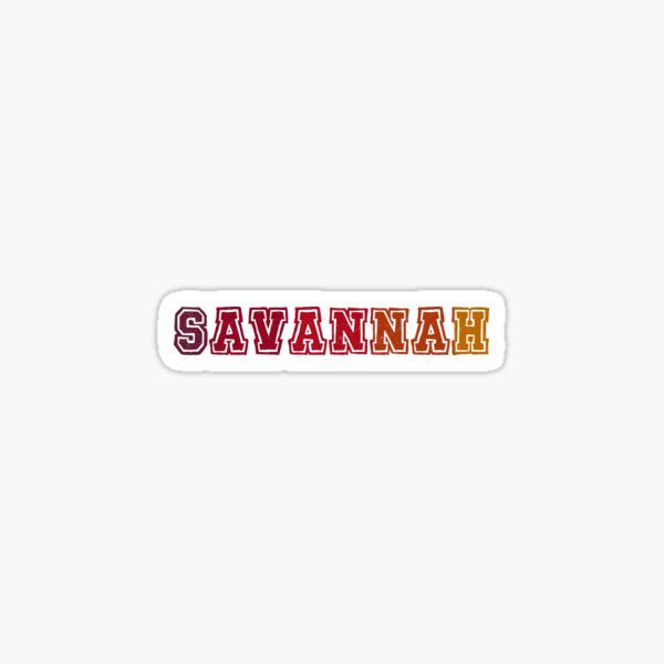 "SAVANNAH" Sticker for Sale by ruviogevio | Redbubble