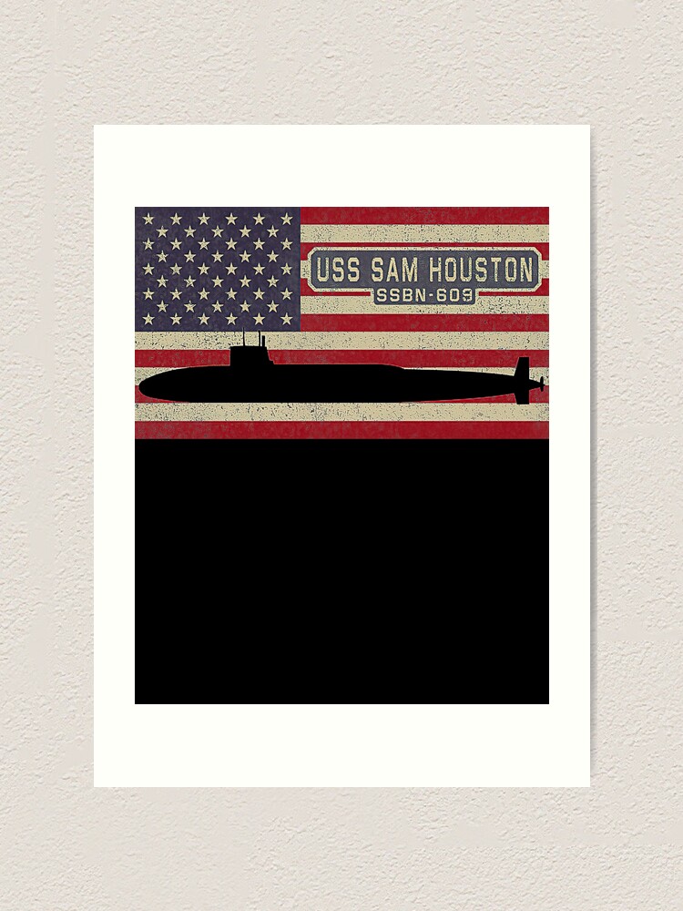 "Uss Sam Houston Ssbn 609 Submarine Gift Wall ArtUSS Sam Houston ...