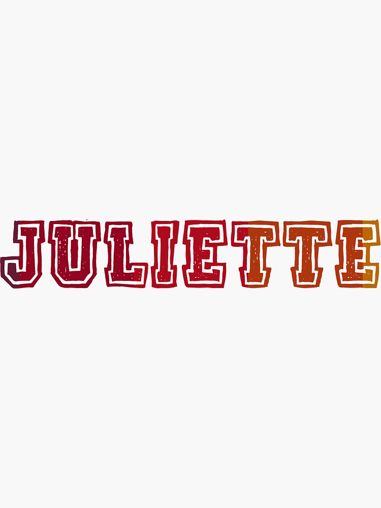 "JULIETTE" Sticker for Sale by ruviogevio | Redbubble