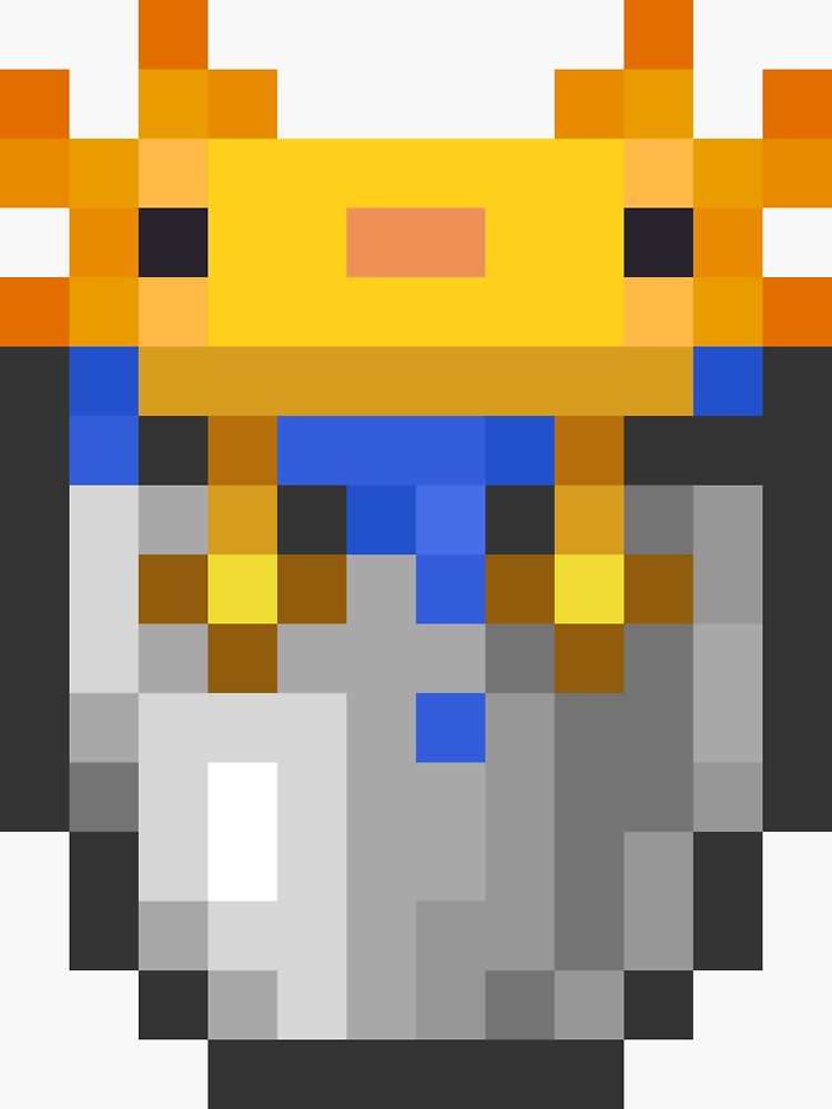 "New Yellow Axolotl Bucket Minecraft" Sticker for Sale by MineMarket ...