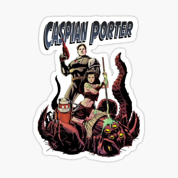 "Caspian Porter " Sticker for Sale by snowyworks | Redbubble