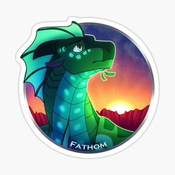 "Fathom | Wings Of Fire: Legends" Sticker for Sale by LeilartEJ | Redbubble