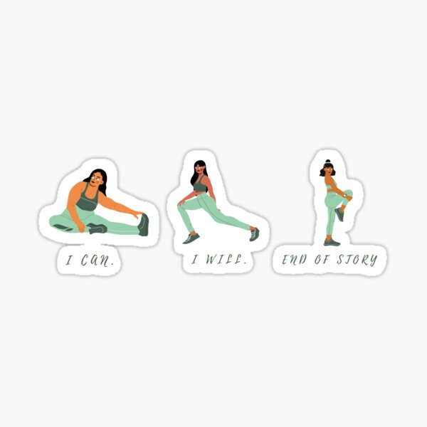 " A motivational design for working out " Sticker for Sale by ...