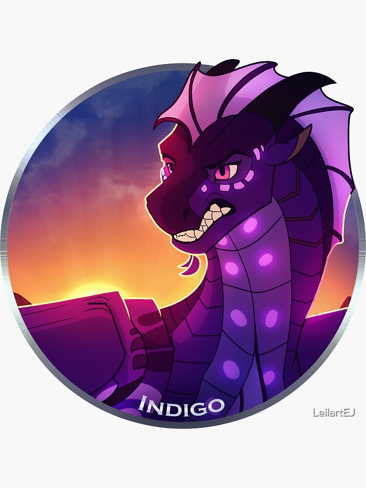 "Indigo | Wings Of Fire: Legends" Sticker for Sale by LeilartEJ | Redbubble