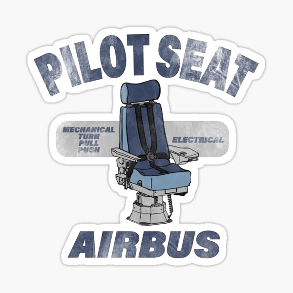 "Pilot Seat Airbus" Sticker for Sale by MagicFlightCrew | Redbubble