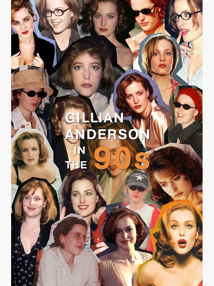 "Gillian Anderson in the 90s" Photographic Print by chndramalia | Redbubble