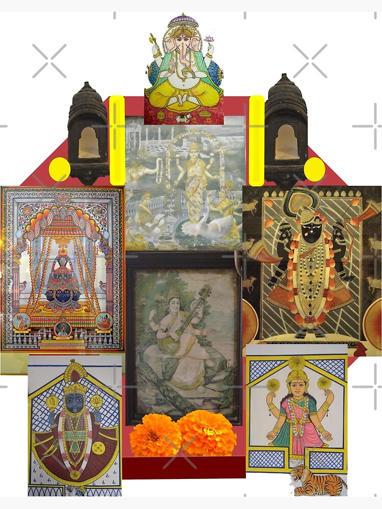 "Colors of India/ Gods' and Goddesses' /Photo collage" Art Print by ...