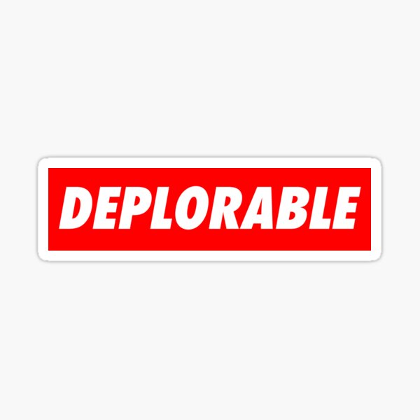 Deplorable Stickers | Redbubble