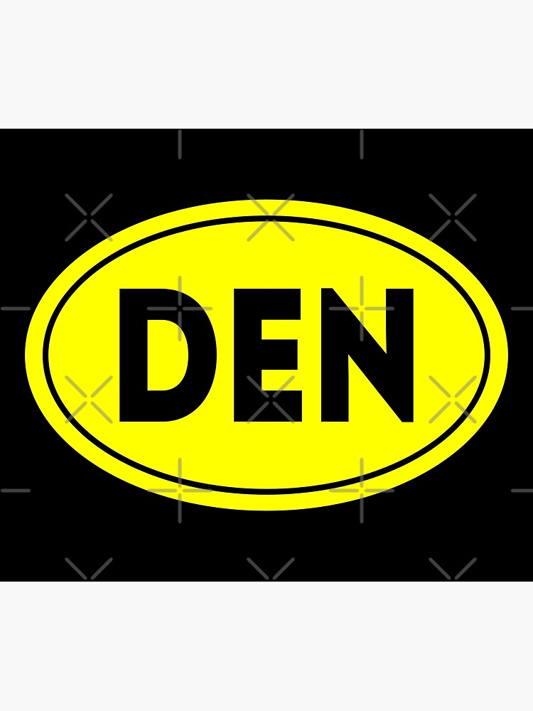 "DEN - Denver Airport Code. Flying, travel and pilot souvenir " Poster ...