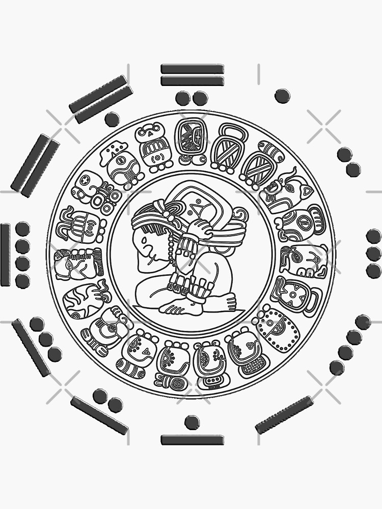 "MAYAN CLOCK" Sticker by CarlosC1976 | Redbubble
