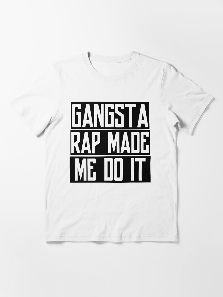 "GANGSTA RAP" T-shirt for Sale by lucylewinski | Redbubble | rap t ...