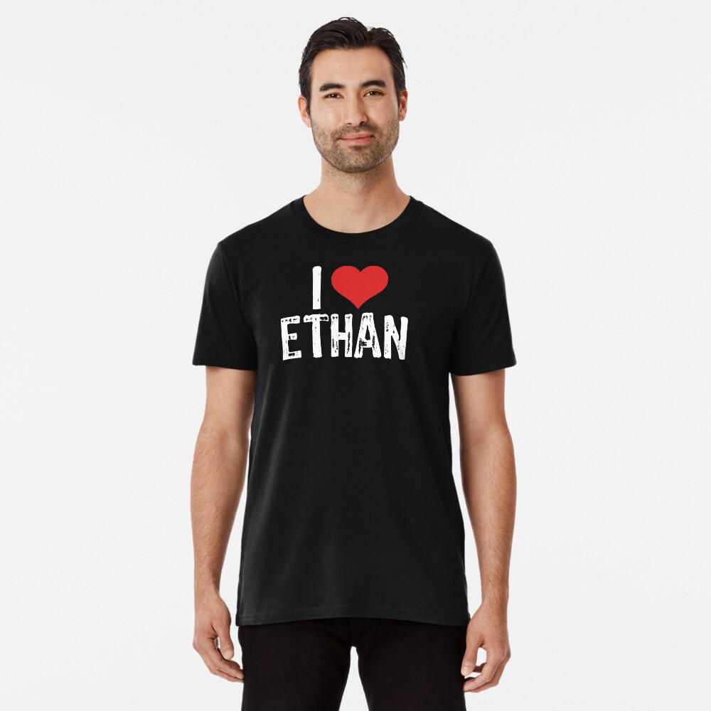 "I Love Ethan" Sticker for Sale by samcloverhearts | Redbubble