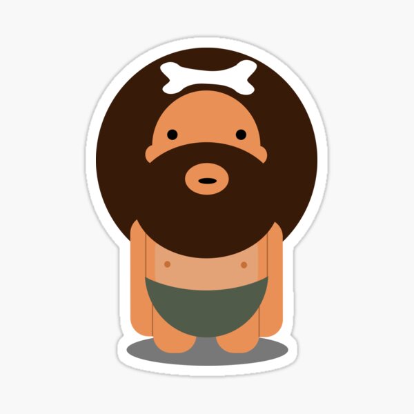 "stone age" Sticker for Sale by fummelhummel | Redbubble
