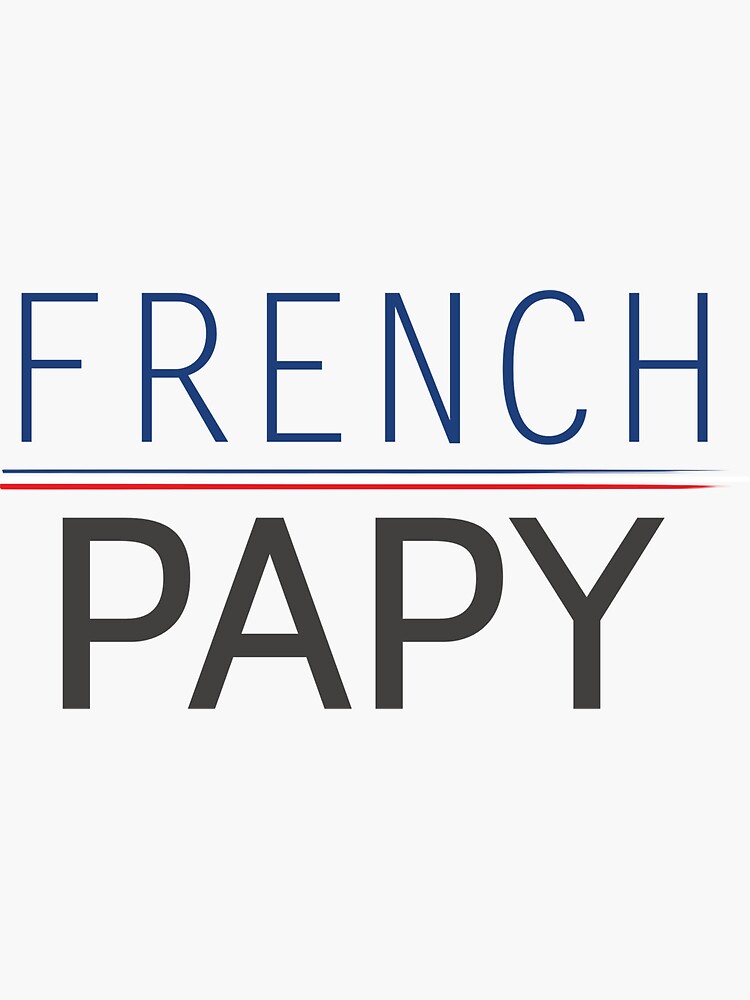 "French Papy tricolor stripes" Sticker for Sale by Poor-Lil-Gecko ...