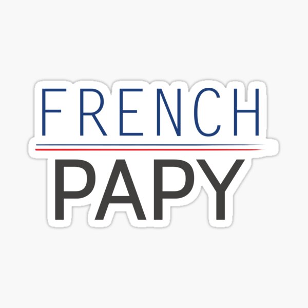 "French Papy tricolor stripes" Sticker for Sale by Poor-Lil-Gecko ...