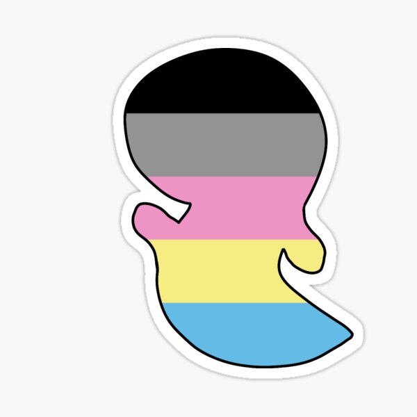 "polygender pride flag ghost" Sticker for Sale by EmoGayWorm | Redbubble