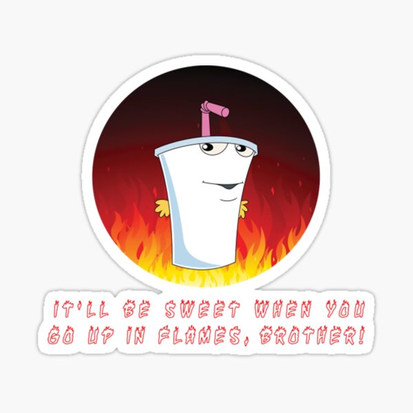 "Up in Flames" Sticker for Sale by LboutiqueUS | Redbubble