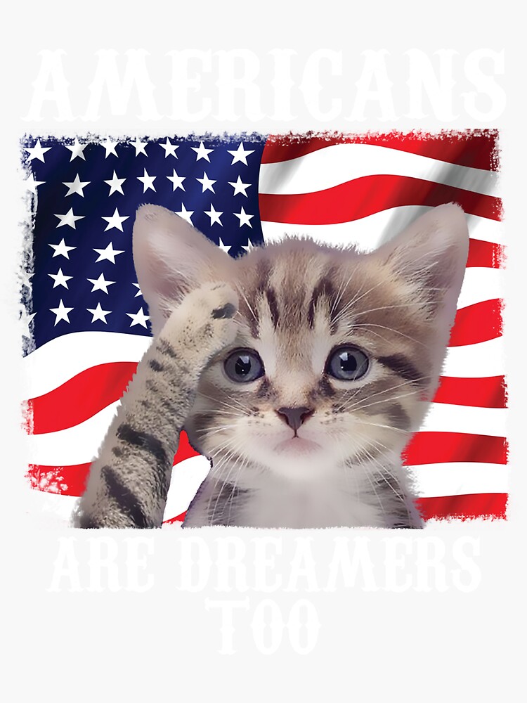 "Cat saluting" Sticker for Sale by LboutiqueUS | Redbubble