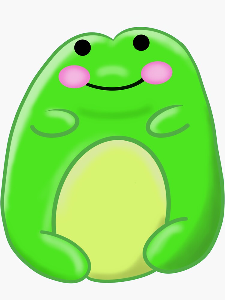 "Blobby The Frog Sticker" Sticker for Sale by AsheCrafts | Redbubble