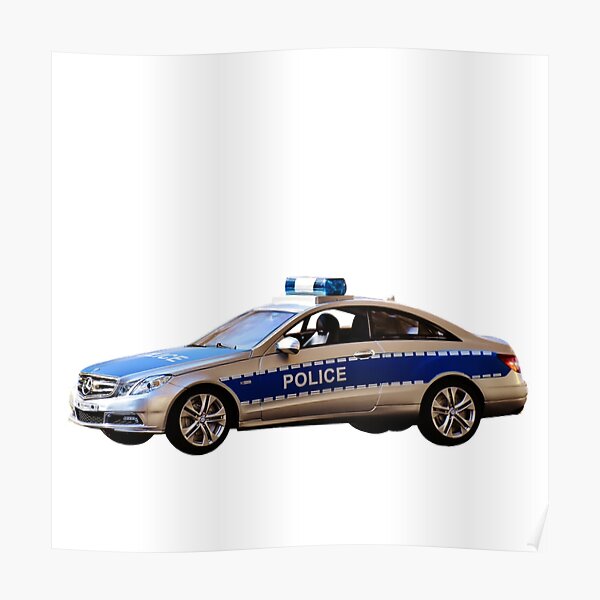 "Cool Police Car" Poster for Sale by leea1l | Redbubble