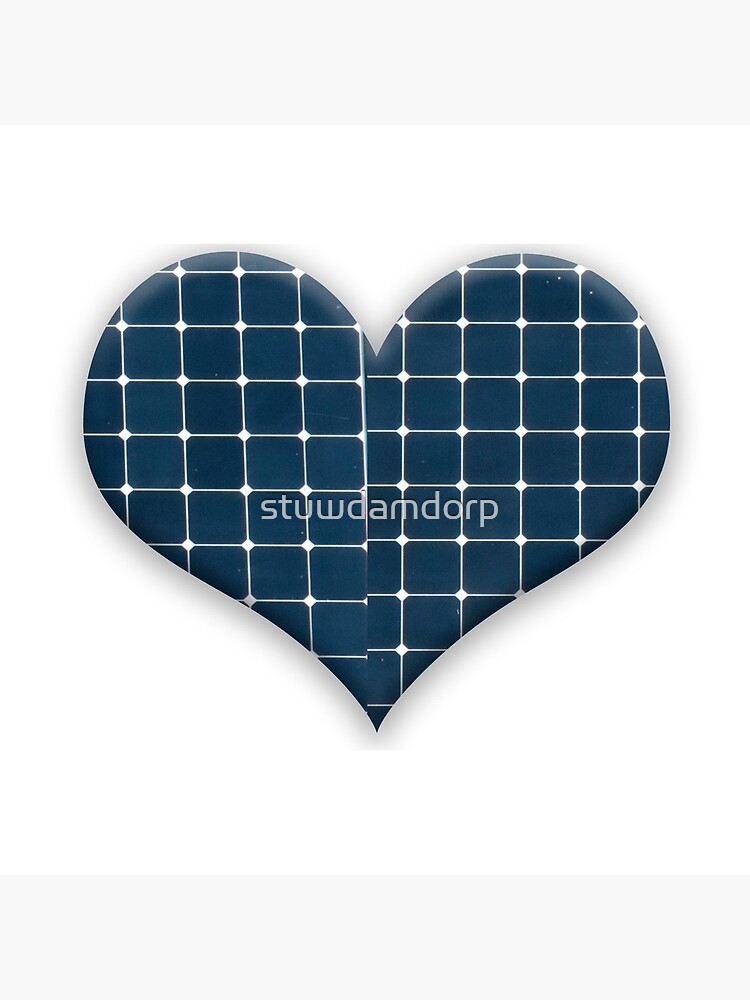 "Love heart with photovoltaic solar panels." Throw Pillow for Sale by ...