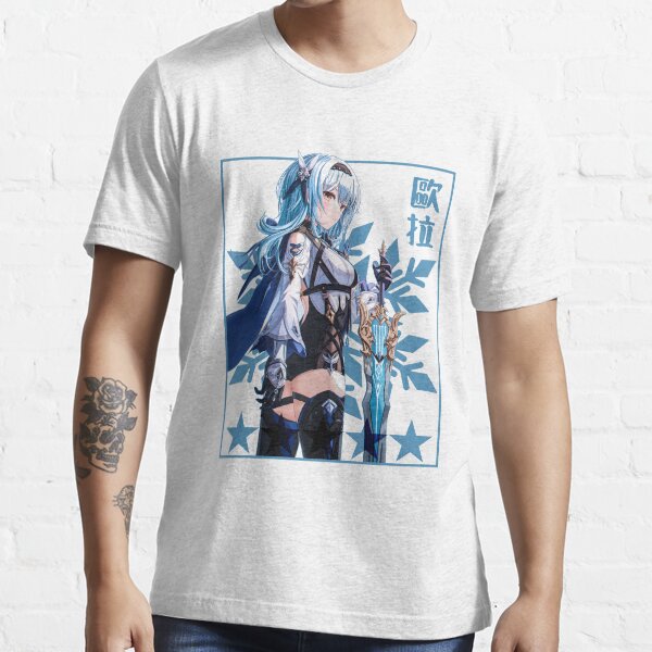 "Eula Genshin Impact Aesthetic Anime Vaporwave" T-shirt for Sale by ...