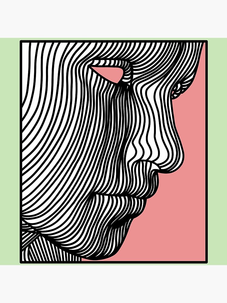 "Abstract 3d Face" Poster for Sale by VADIMproducts | Redbubble