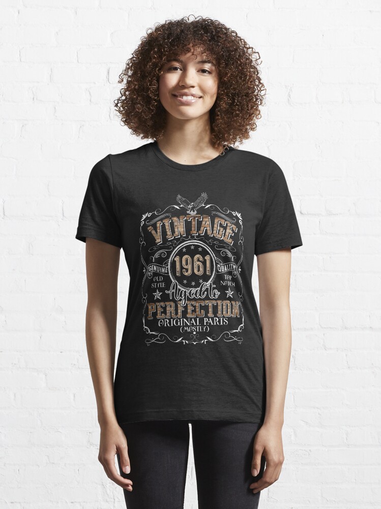 Vintage 1961 Aged To Perfection 60th Birthday 60 Years Old T Shirt For