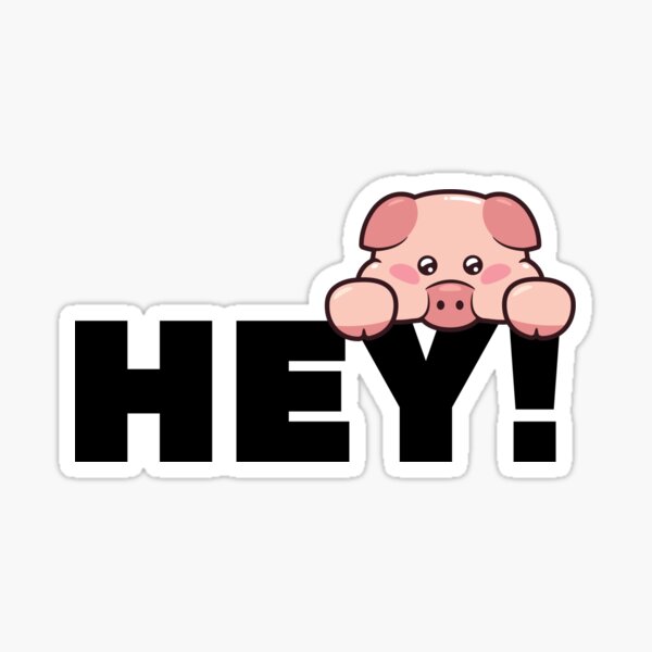 "Hey Babe" Sticker for Sale by Mayziel | Redbubble