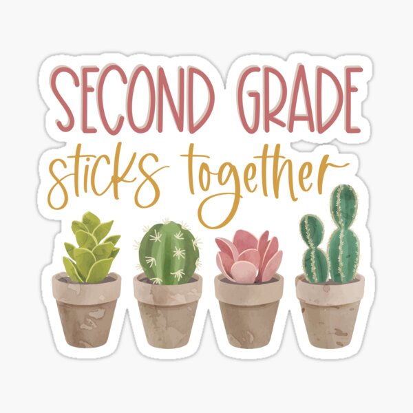 "Zweite Klasse hält zusammen - Aquarell Kaktus - Lehrer Erster Schultag ...