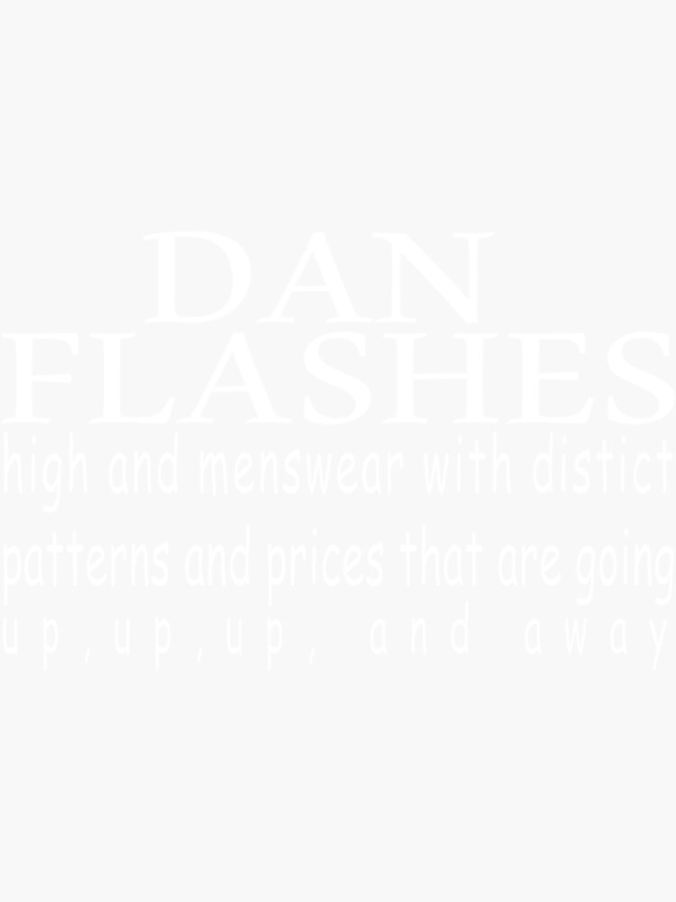 "Dan flashes Graphic" Sticker for Sale by HanseyShop | Redbubble
