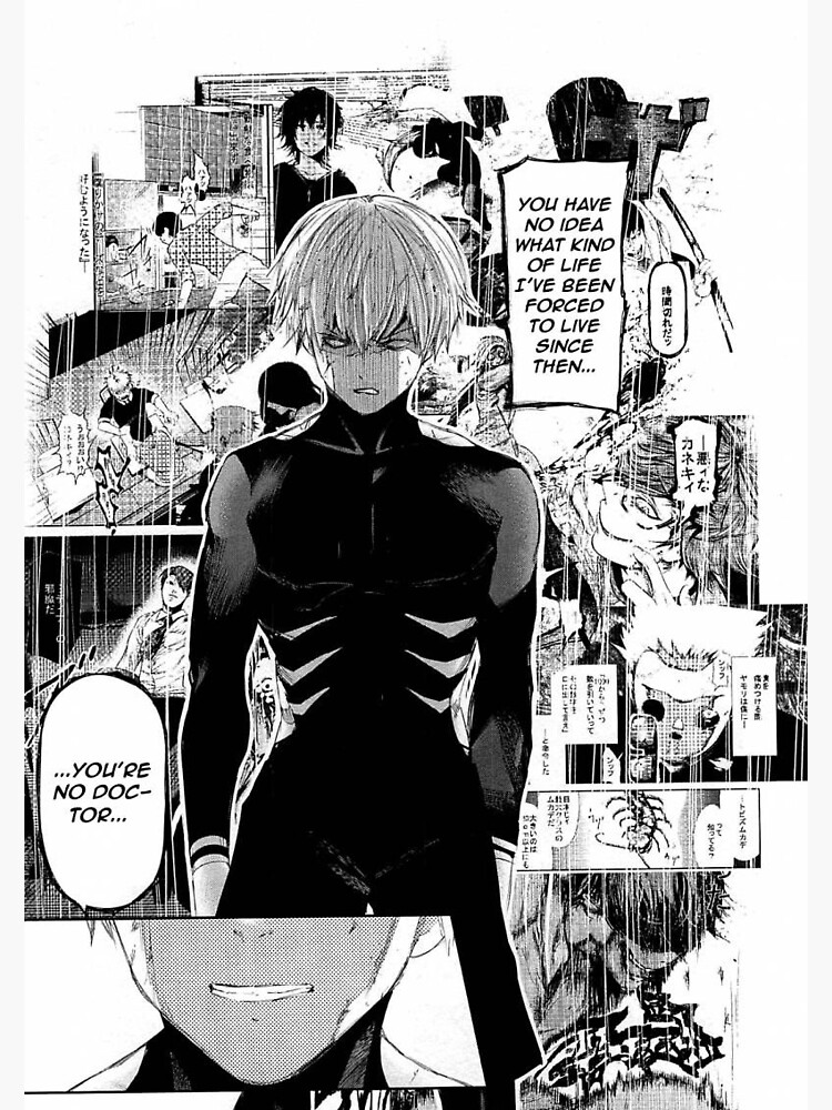 "Ken Kaneki Tokyo Ghoul Manga Panel" Sticker by aryryki-art | Redbubble