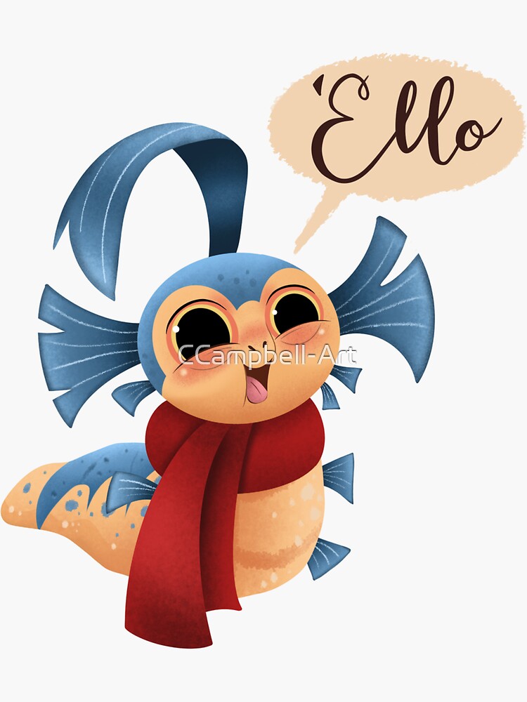 "Labyrinth Worm " Sticker for Sale by CCampbell-Art | Redbubble